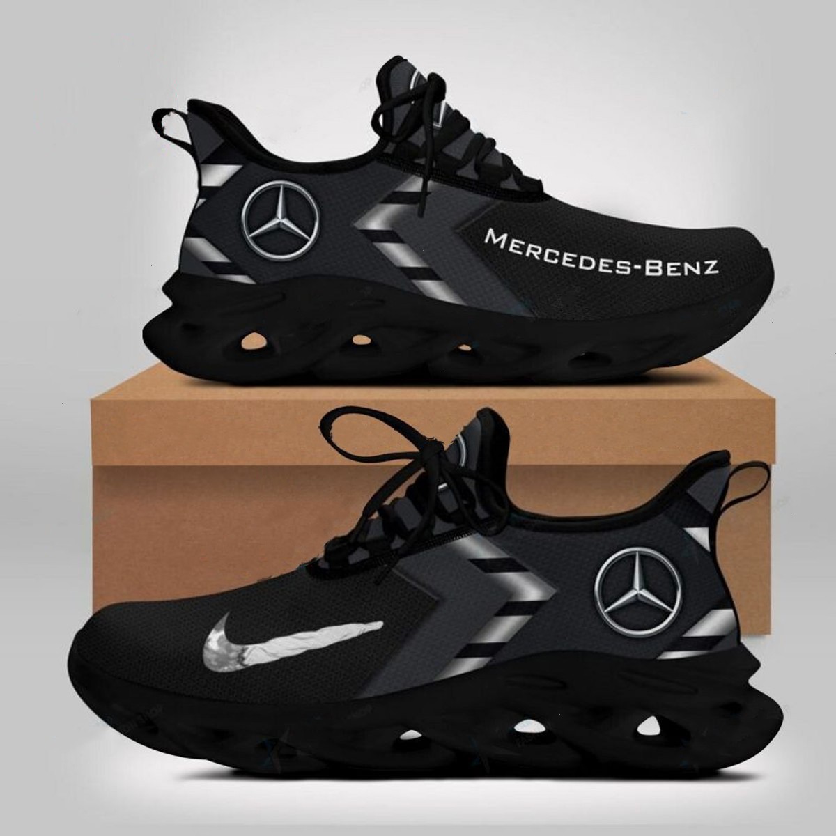 Mercedes Benz Black Shoes Max Soul - SneakerMin