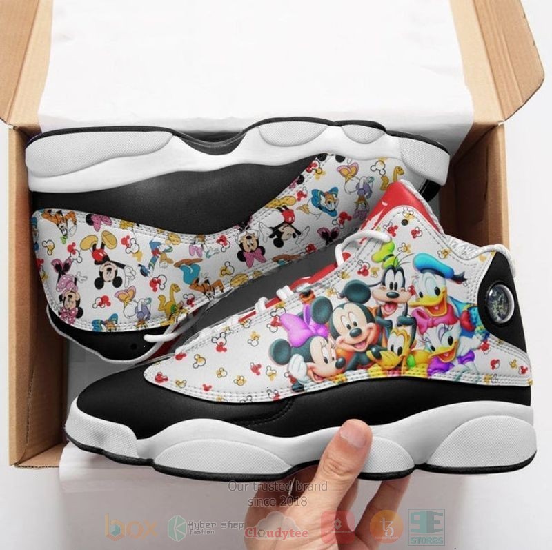 Mickey Mouse Characters Air Jordan 13 Shoes - SneakerMin